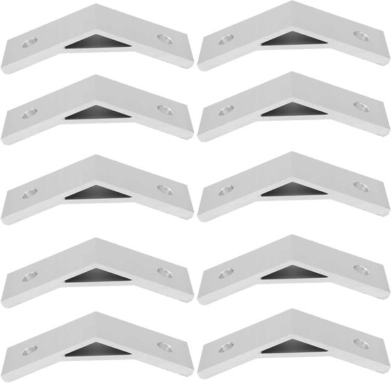 E-Ambar - Aluminium Hoek Beugels 10 stuks 135 Graden Hoek Connector ...