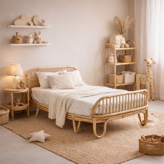 Createyourhome - Rotan - Bed - Peuterbed - Farel - Ibiza - Japandi ...