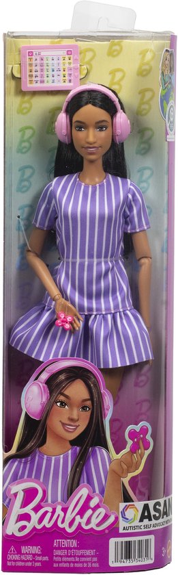 Barbie Pop met Autisme - Modepop met accessoires zoals Fidgetspinner ...