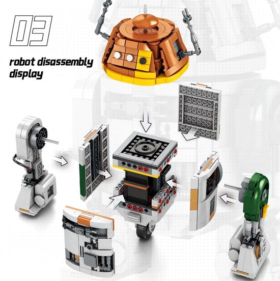 Robot Bouwstenen Set – Space War Assembly Model – 988 Stuks ...