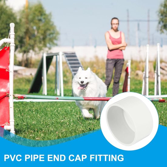 2-1/2" PVC Pipe End Cap Fitting - 6 Pack Furniture Quality Pipe Plug ...