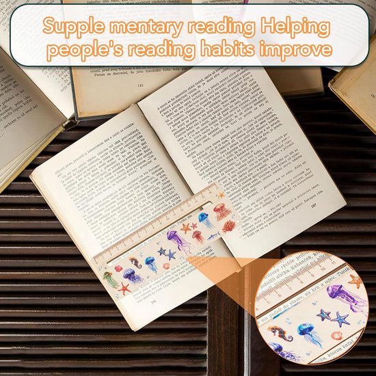 2 Pack Dyslexia Reader Gadget - Reading Strips - Tracking Rulers ...