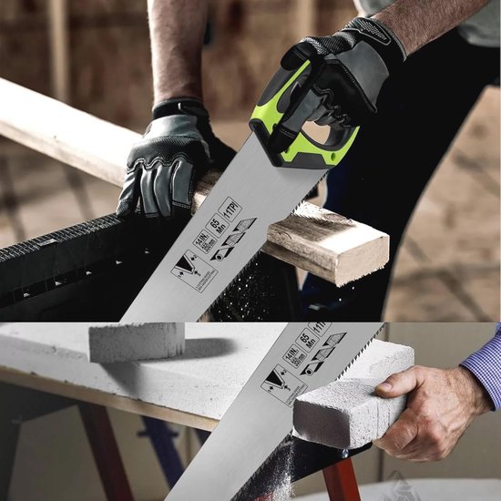 Ergonomische Houten Handzaag 35 cm met Antislip Handvat - Roestvrij ...