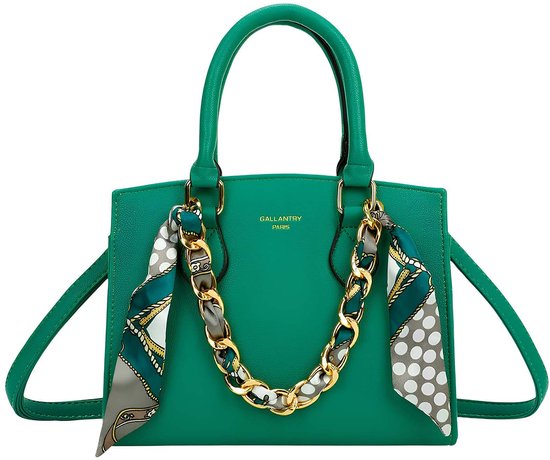 Gallantry, Handtas voor Dames met Generfd Effect met Gouden Decoratieve ...