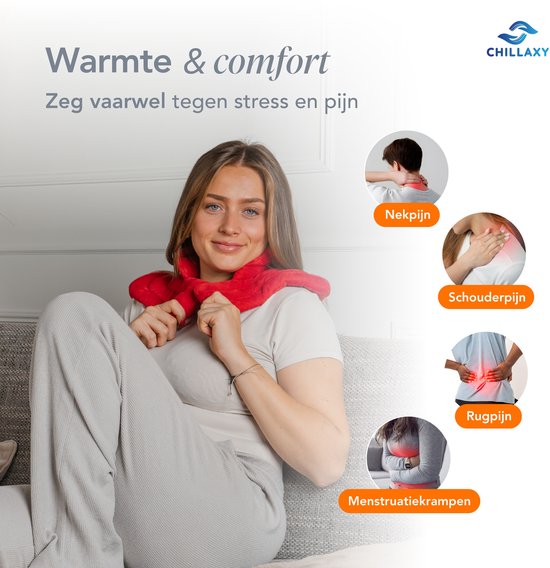 Chillaxy - Warmtekussen Nek en Schouder - Kersenpitkussen - Pittenzak ...