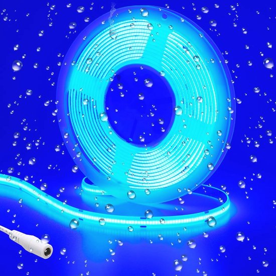 24V COB LED Strip Blauw 5M - Waterdicht en Flexibel voor DIY Decoratie | bol