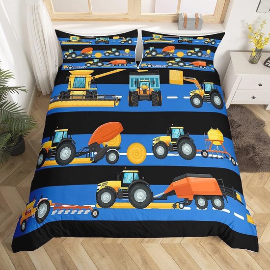 Leuke Auto's Dekbedovertrek Set voor Kinderen - Kleurrijke Cartoon ...
