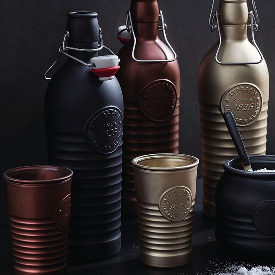 Elegante Metallic Waterflessen Set van 3 - 1,2 Liter | bol