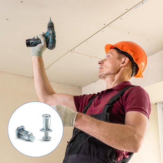 50 stuks Metalen Deuvelset voor Holle Wand - M4x20 Pluggen voor ...