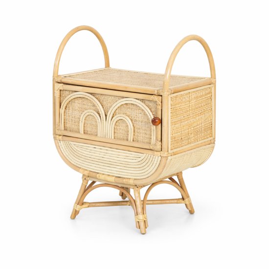 Createyourhome - Rotan - Nacht - Kast - Lewi - 60x40x85 cm - Boho ...
