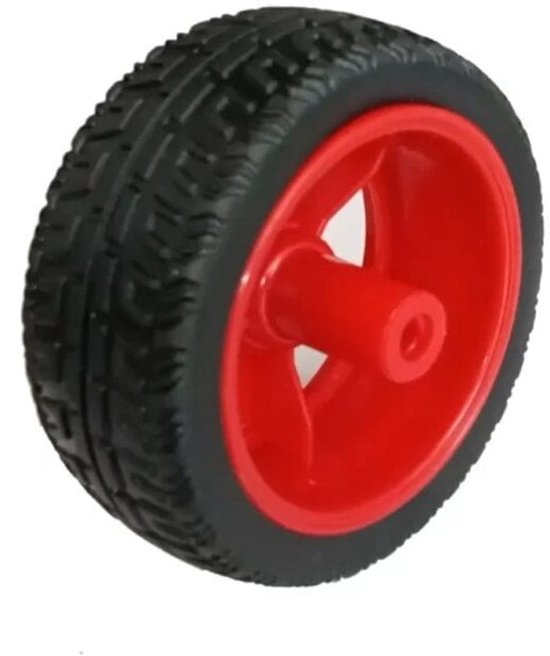 OTRONIC® Wiel met rubber voor robot of smart car Rood | bol