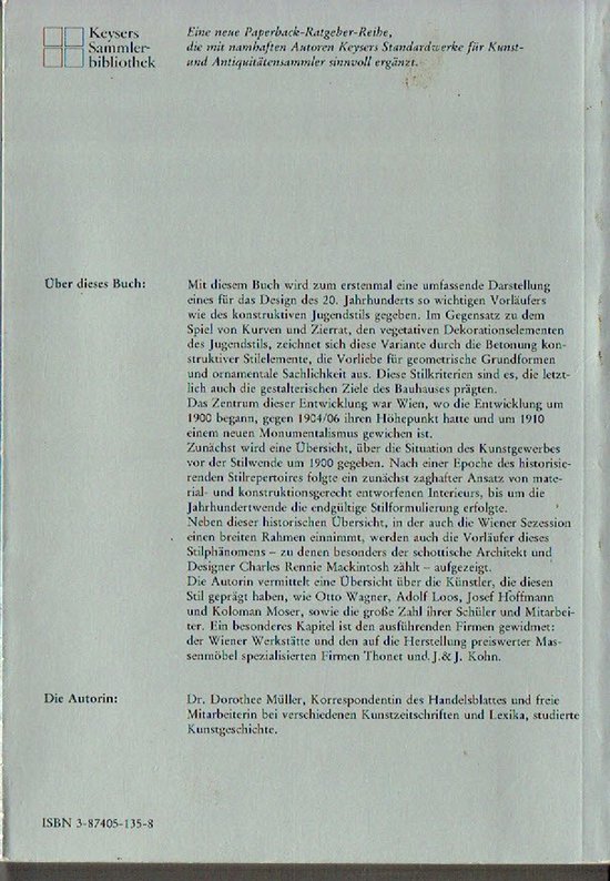 Klassiker des modernen Möbeldesign. Otto Wagner - Adolf Loos - Josef ...
