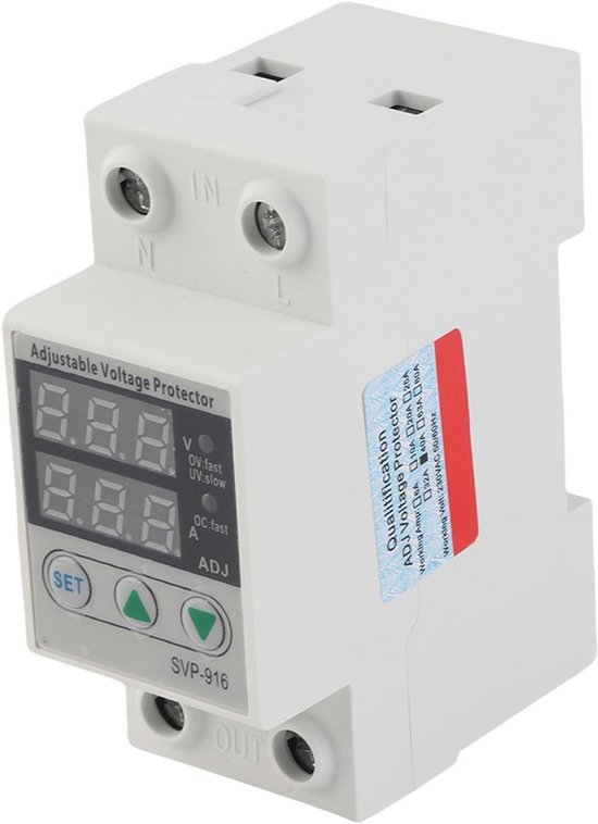 Instelbare Elektronische Overspanning Onderspanningsbeveiliging 230V ...