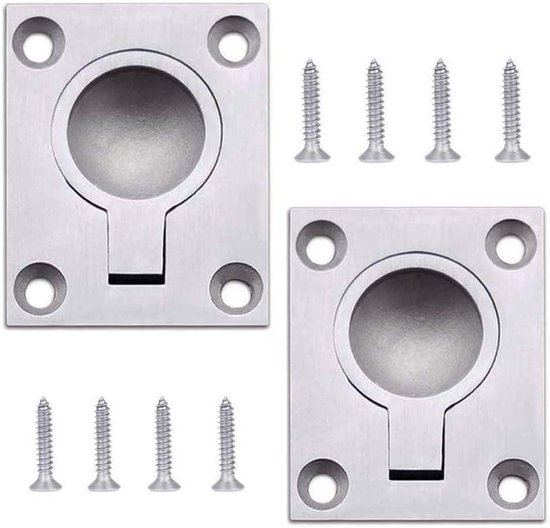 Allecta - Flush Ring Pull Handle voor Luik Locker - Verborgen Handvat ...