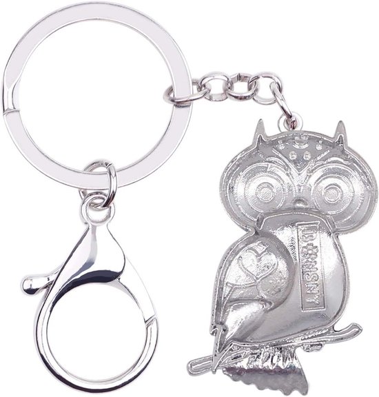Glanzende Owl Sleutelhanger in Emaille - Schattige Sierlijke Hanger ...