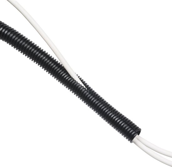 Flexibele kabelbuis voor Kabelbeheer - 1,1 meter Zwart 25 mm | bol