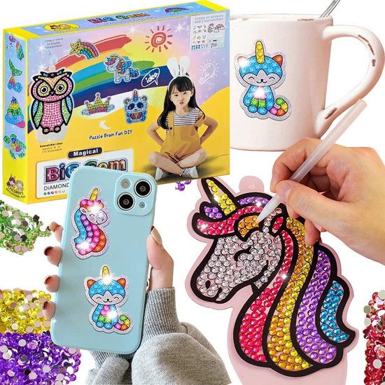 Diamond Painting Set met Verlichte Bord, 12 Stickers en Accessoires ...