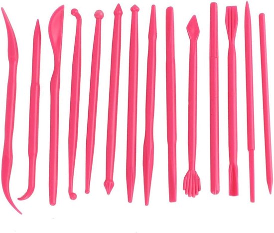 14-Piece Polymer Clay Modelling Tools Set - DIY Plastic Clay Sculpting ...