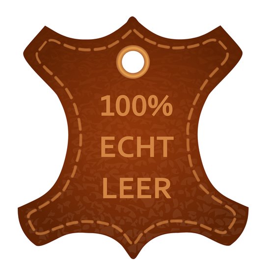 Jackie L leren briletui beige | bol