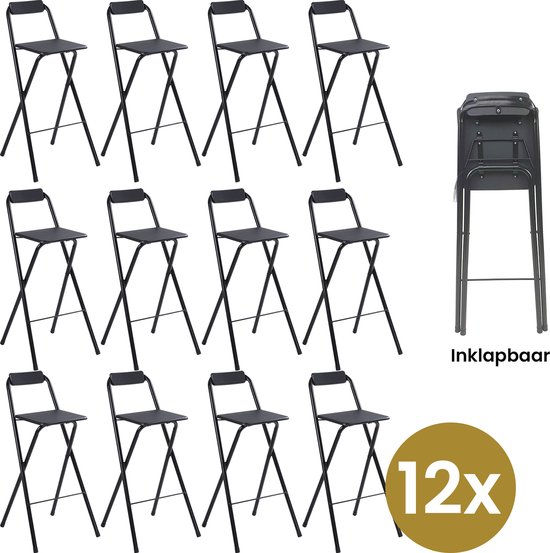 Alora Inklapbare Barkruk - Per 12 - Barkrukken Met Rugleuning ...