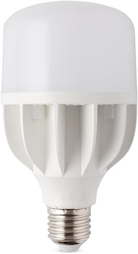 Krachtige 18W LED Lamp - 1800 Lumen Daglicht Wit (6500K) - E27 Fitting ...