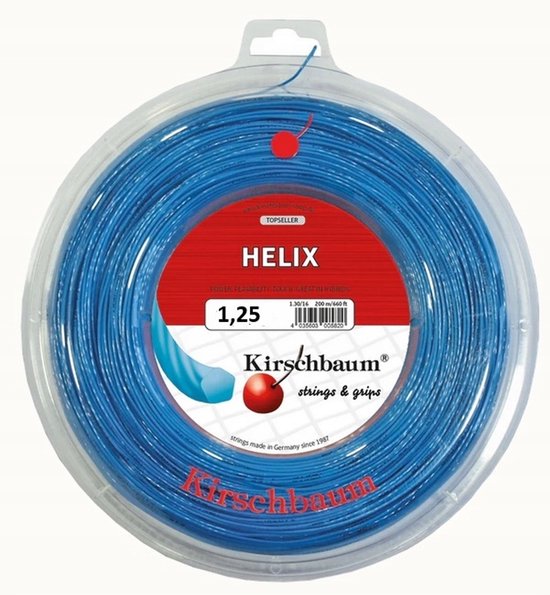 Kirschbaum Helix Tennis String Blauw 1.25mm - Spin & Controle | bol