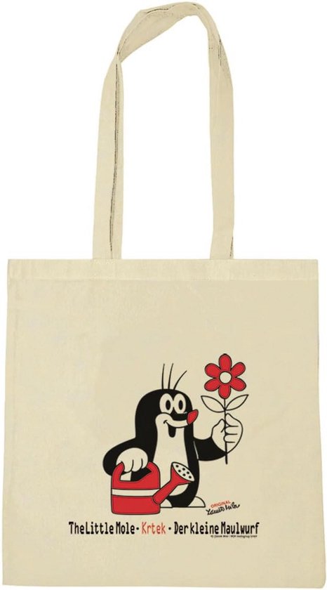 Stoffen Boodschappentas Tuinman Mol - Duurzame Katoenen Tas met Lange Hengsels | bol