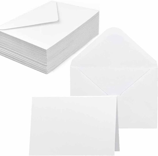 Ronte - Blanco Kaarten Set voor Bruiloften, Bedankkaarten, Kerstkaarten ...