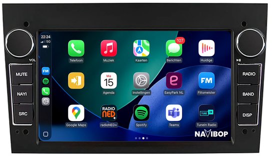 Geschikt voor Opel Agila - Zwart (2003 t/m 2010) | 7 inch Android 15.0 ...
