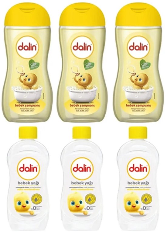 dalin baby shampoo & baby olie 4 X 100 ML 4 X 100 ml | bol
