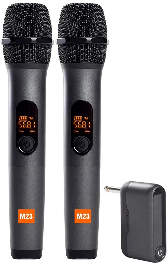 Milova Microfoon - Draadloos - Draadloze microfoons - 30M bereik ...