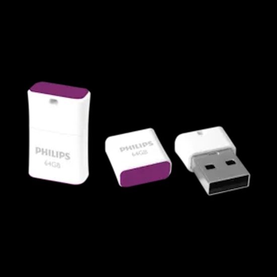 Philips 64GB mini USB Stick Pico 2.0 Edition wit | bol