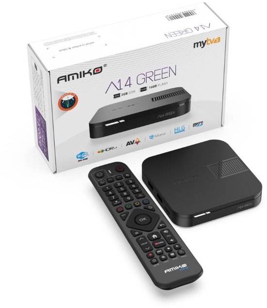 Amiko A14 Green Streaming Box 4K UHD | bol