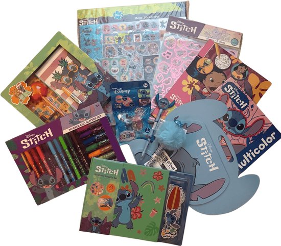 Disney stitch knutselset voor kinderen-teken-en kleurbox met stickers ...