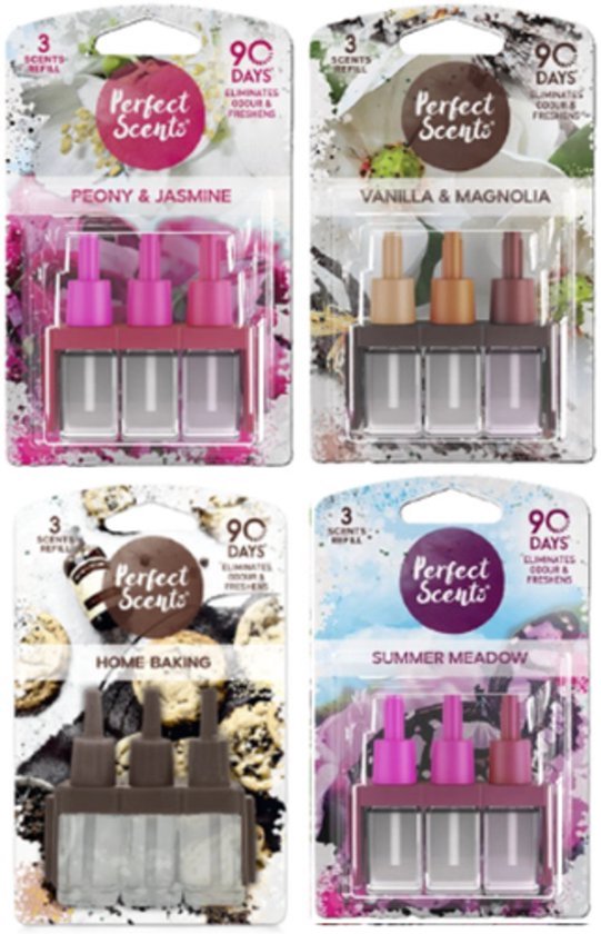 Ambi Pur - Perfect Scents 3Volution Navulling 4 stuks Mix - Peony ...