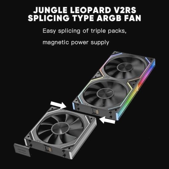 120 mm RGB pc-ventilator set - 3 stuks met Daisy Chain, 1850 tpm, 68 ...