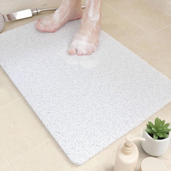 Antislip Badmat 70 x 50 cm - Sneldrogende PVC Douchemat voor Badkamer ...