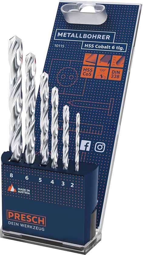 19 delige Metaal Boor Set HSS Cobalt Boren Voor RVS Staal En Ijzer 19 delige Metaal Boor Set HSS Cobalt Boren Voor RVS Staal En Ijzer