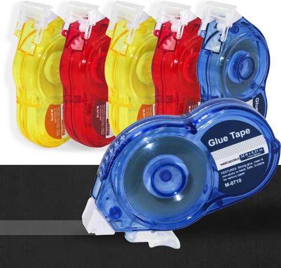 Dubbelzijdige Taperoller Set (6 stuks) - Sterke Lijmtape voor Plakboek ...