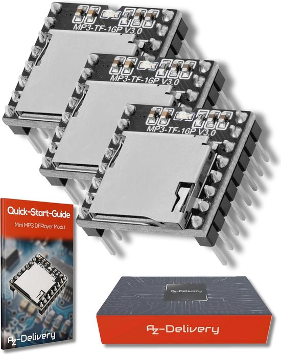 AZDelivery Mini MP3 Player Module Master compatible with Arduino ...
