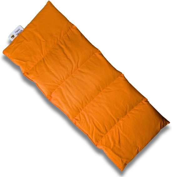 Kersenpitkussen Oranje 50x20 cm - Warmtekussen voor Rug, Nek en Buik ...