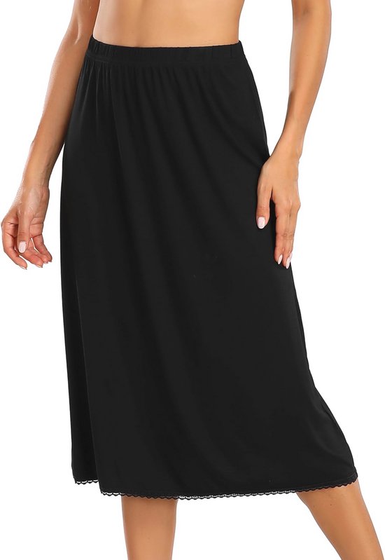 Lange Petticoat Dames - Elegante Onderrok met Bloemenkant voor Jurken | bol
