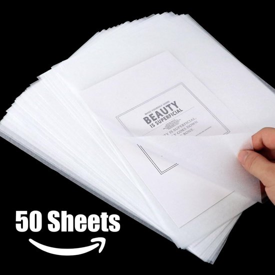Tracing paper - 50 sheets A4 - graphite paper - carbon paper ...