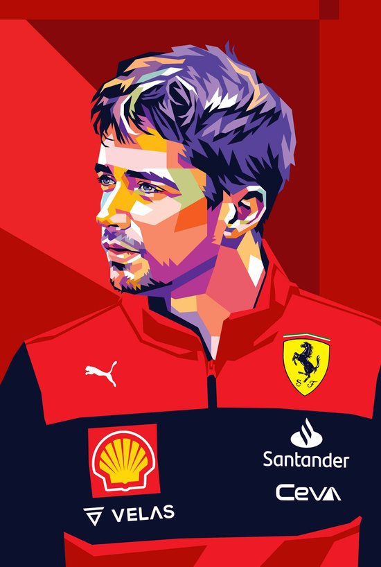 Charles Leclerc Poster - Sport Posters - F1 - Pop Art - Race - Ferrari ...