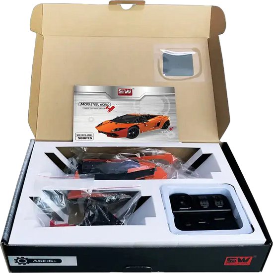Bestuurbare Miniatuur Sport Auto - Metalen DIY Modelbouw - 580 ...