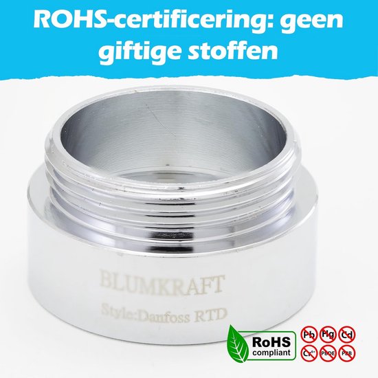 Set van 2 Adapters M30 x 1,5 voor Thermostaatkop - Geschikt voor ...