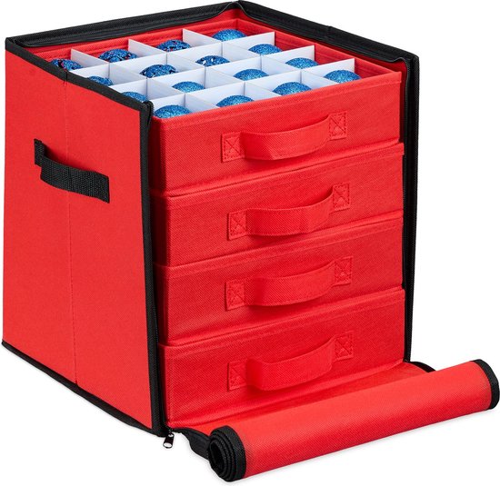 Doodadeals® - Kerstballenbox – Kerstballen Opbergbox - Vakjesdoos ...
