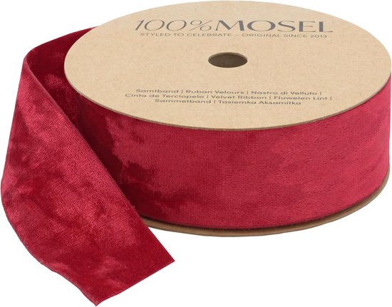 Luxe Rode Velvet Decoratie Lint - Dubbelzijdig Pannefluweel - 4 cm x 10 ...
