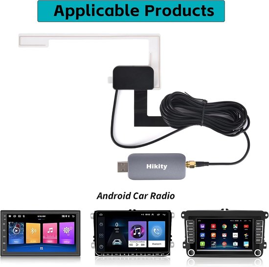 DAB/DAB+ Digitale Radio Ontvanger USB Dongle met Antenne voor Android ...