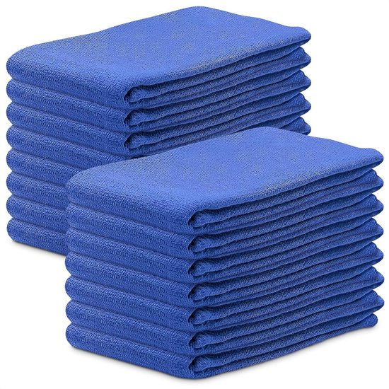 15x Super Absorberende Katoenen Poetsdoeken Blauw - Keukendoeken ...